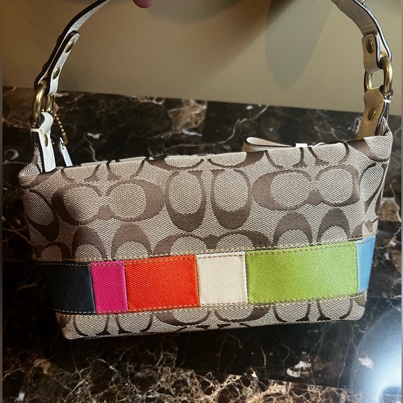 Coach | Bags | Coach Multicolor Monogram Tote | Poshmark